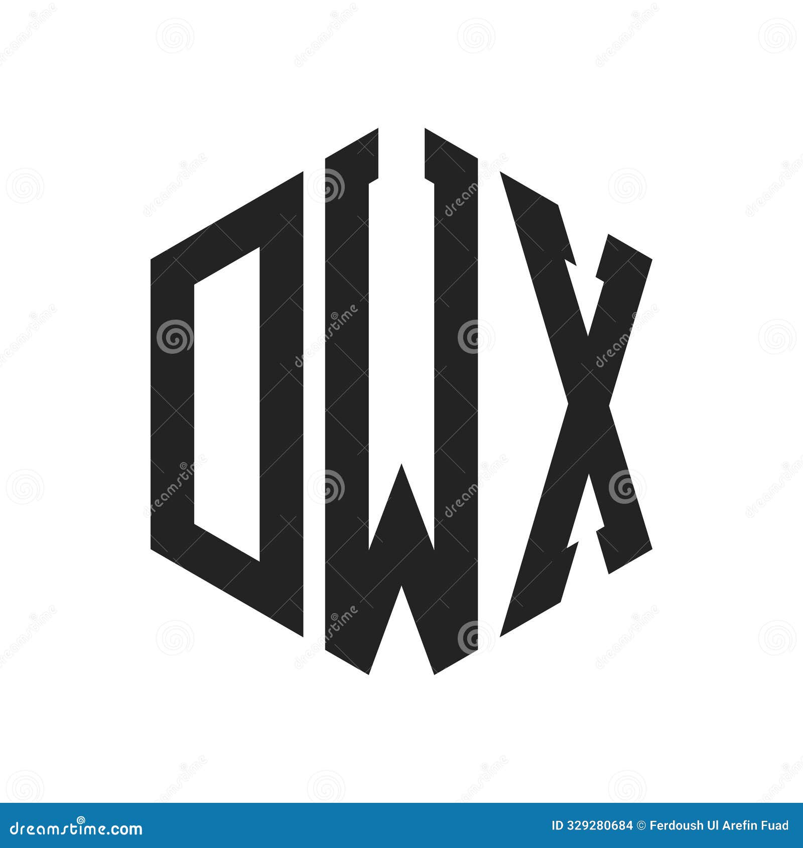 DWX Logo Design. Initial Letter DWX Monogram Logo Using Hexagon Shape ...