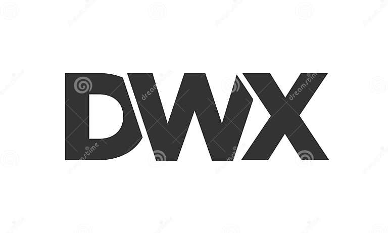 DWX Logo Design Template with Strong and Modern Bold Text. Initial ...