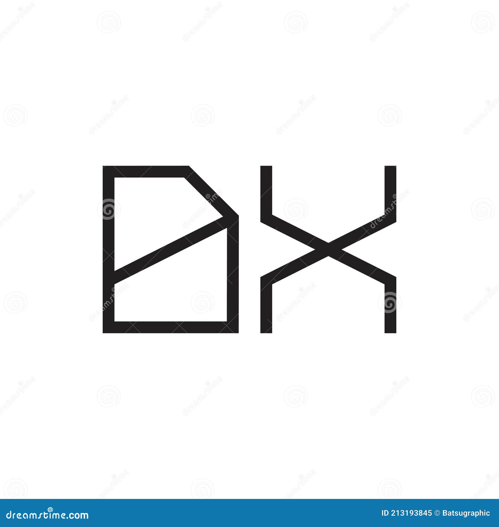 Dx Initial Letter Vector Logo Icon Stock Vector - Illustration of clean ...