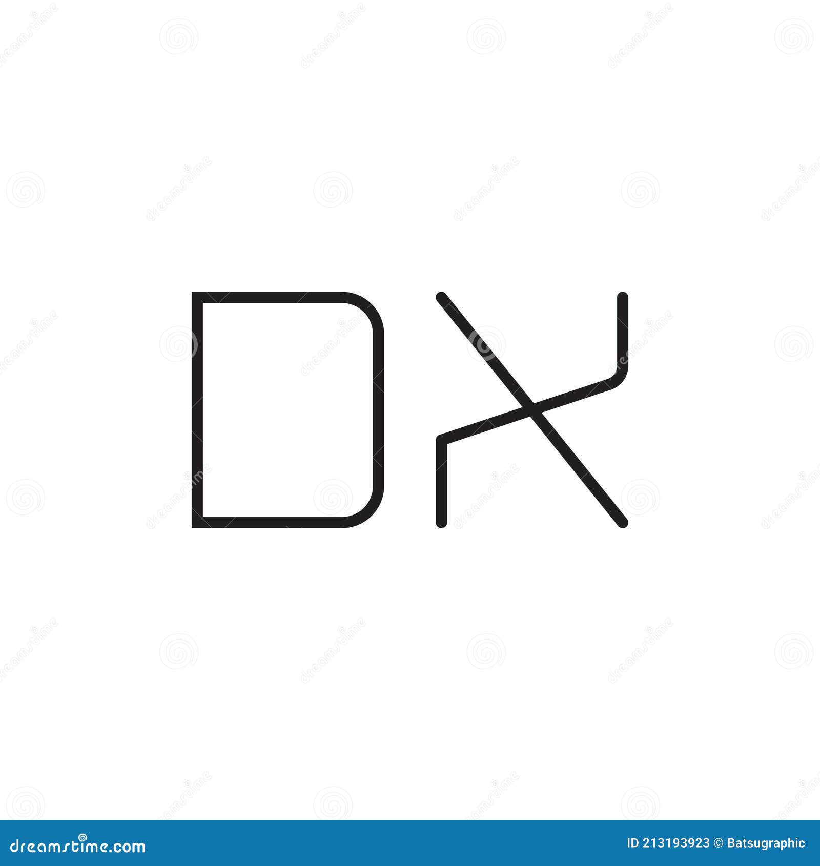 Dx Initial Letter Vector Logo Icon Stock Vector - Illustration of ...