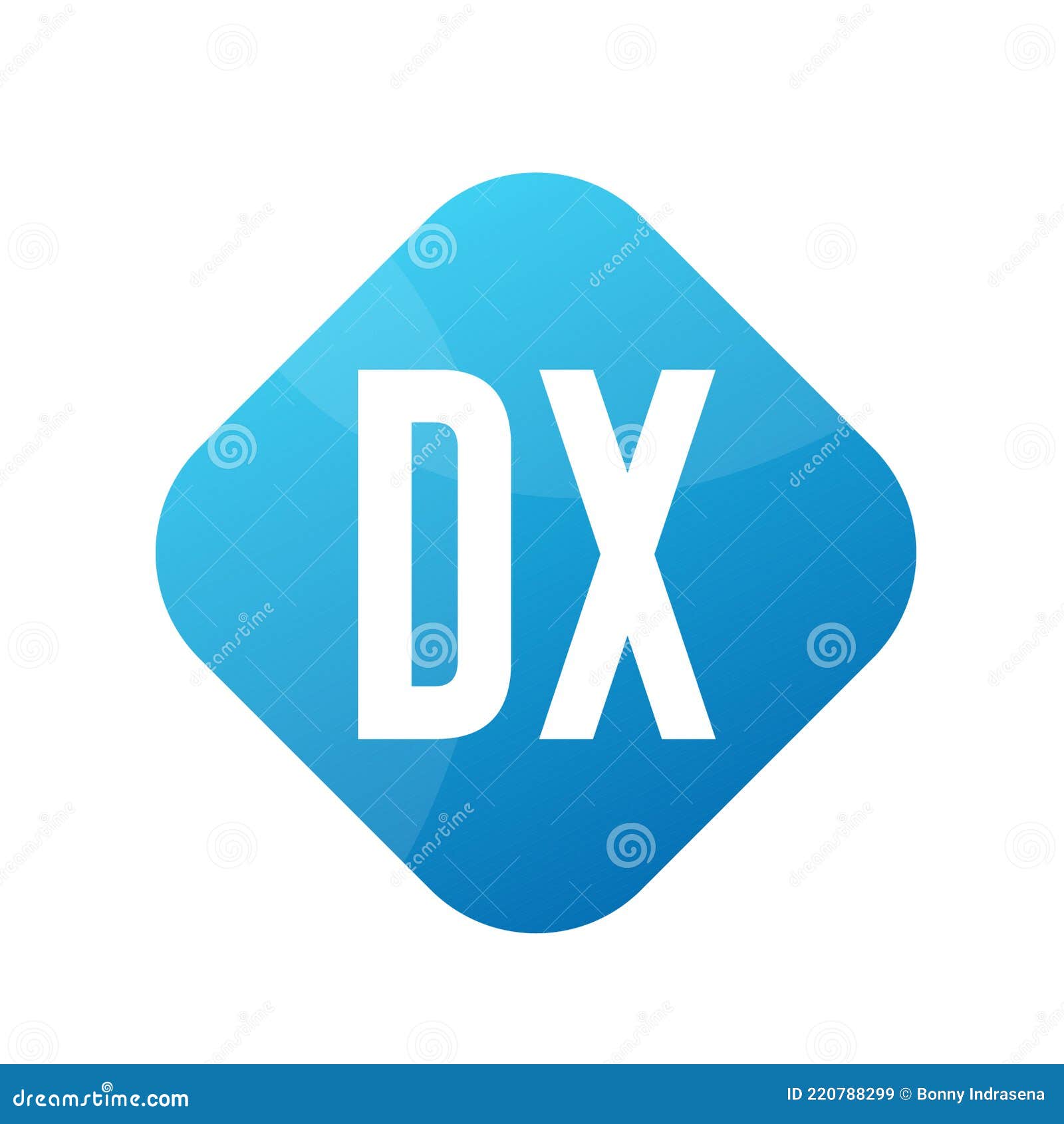 DX Letter Logo Design with Simple Style Stock Vector - Illustration of ...
