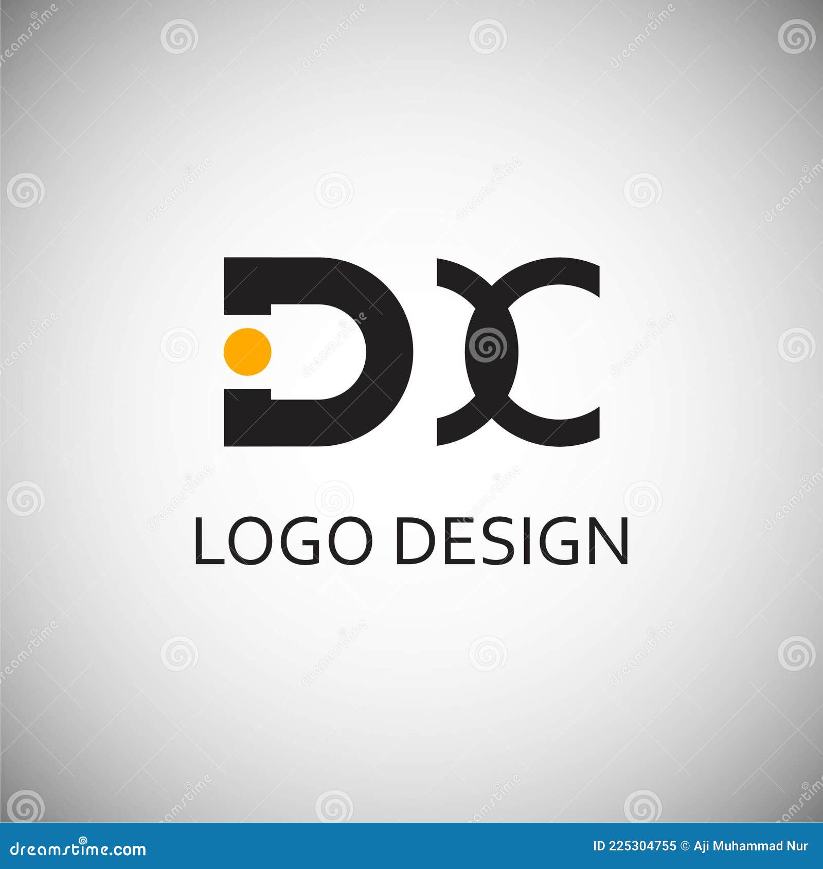 Dx Letter for Simple Logo Design Stock Vector - Illustration of ...