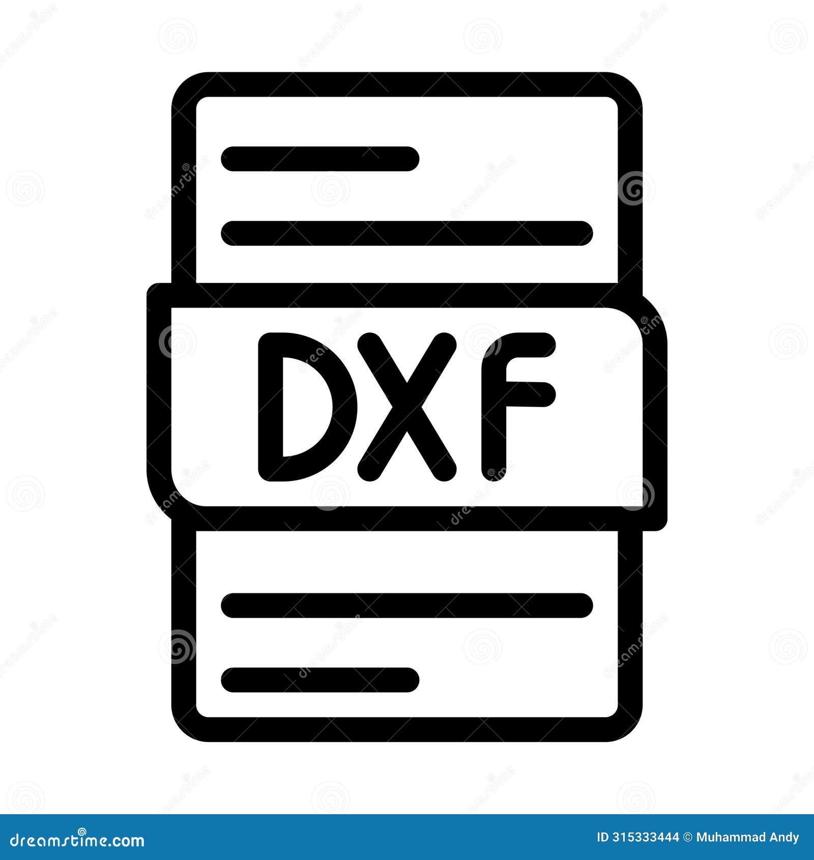 Dxf File Type Icons. Document Format Type Design Graphic Icon, with ...