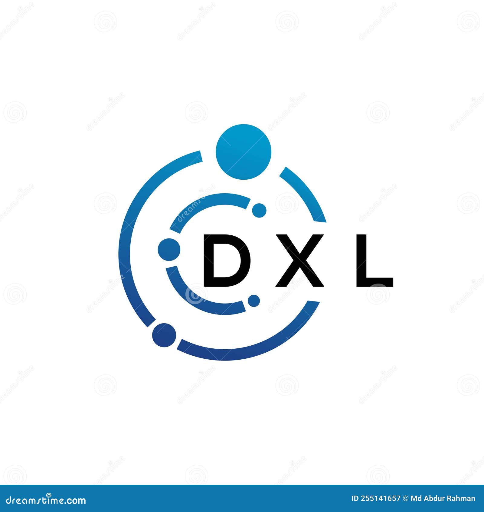 DXL Letter Logo Design On White Background. DXL Creative Initials ...