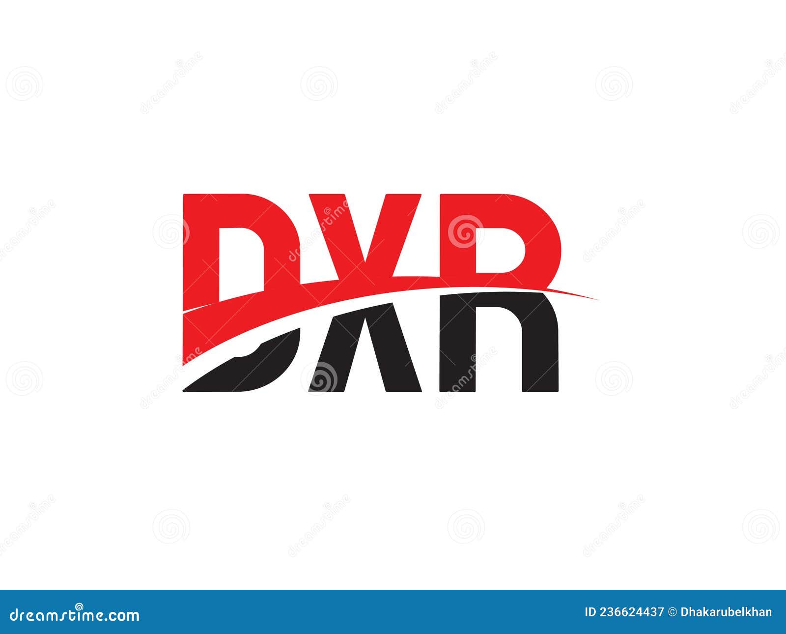 DXR Letter Initial Logo Design Vector Illustration Stock Vector ...