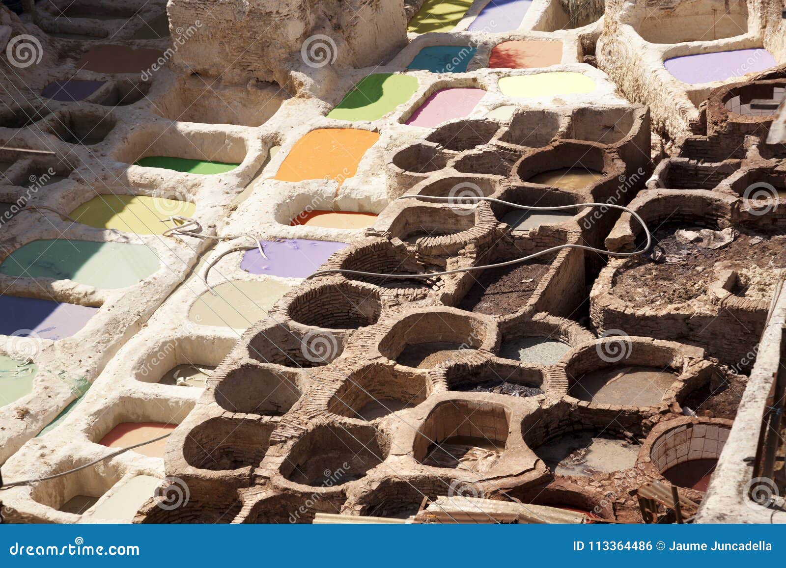 Dye in Fez stock photo. Image of district, customer - 113364486