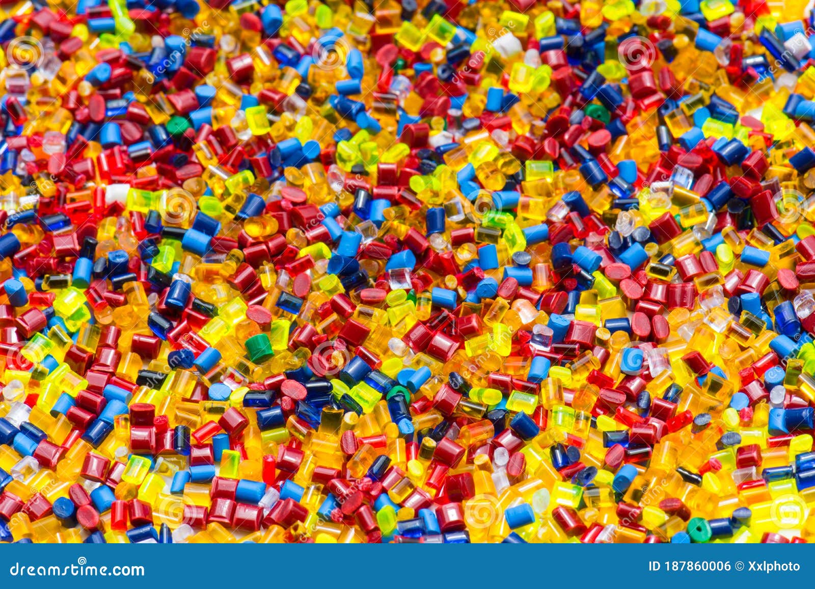 Dyed Plastic Polymer Resins Stock Photo - Image of coloring, closeup ...