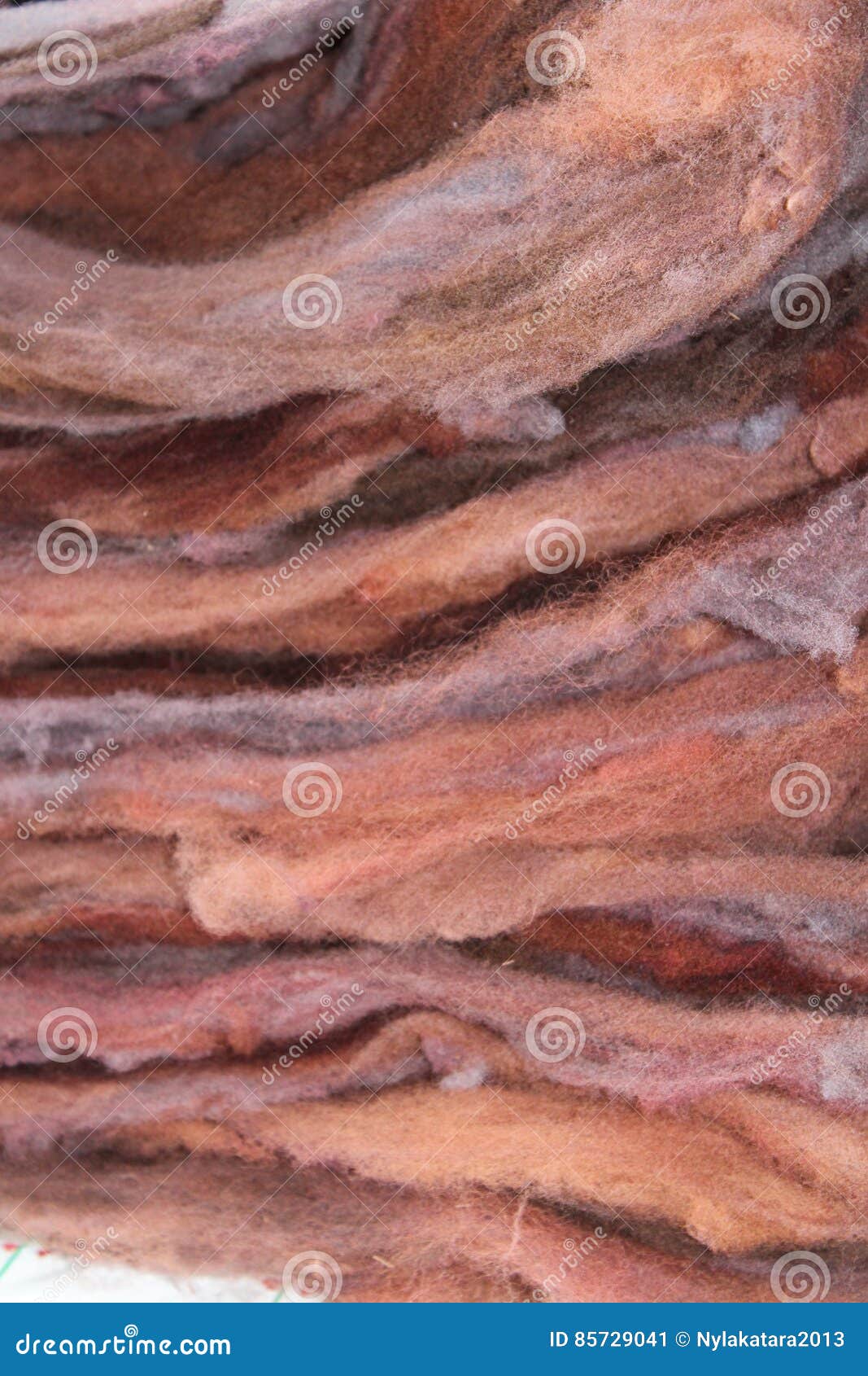 Dyed sheep wool stock image. Image of artist, combing - 85729041