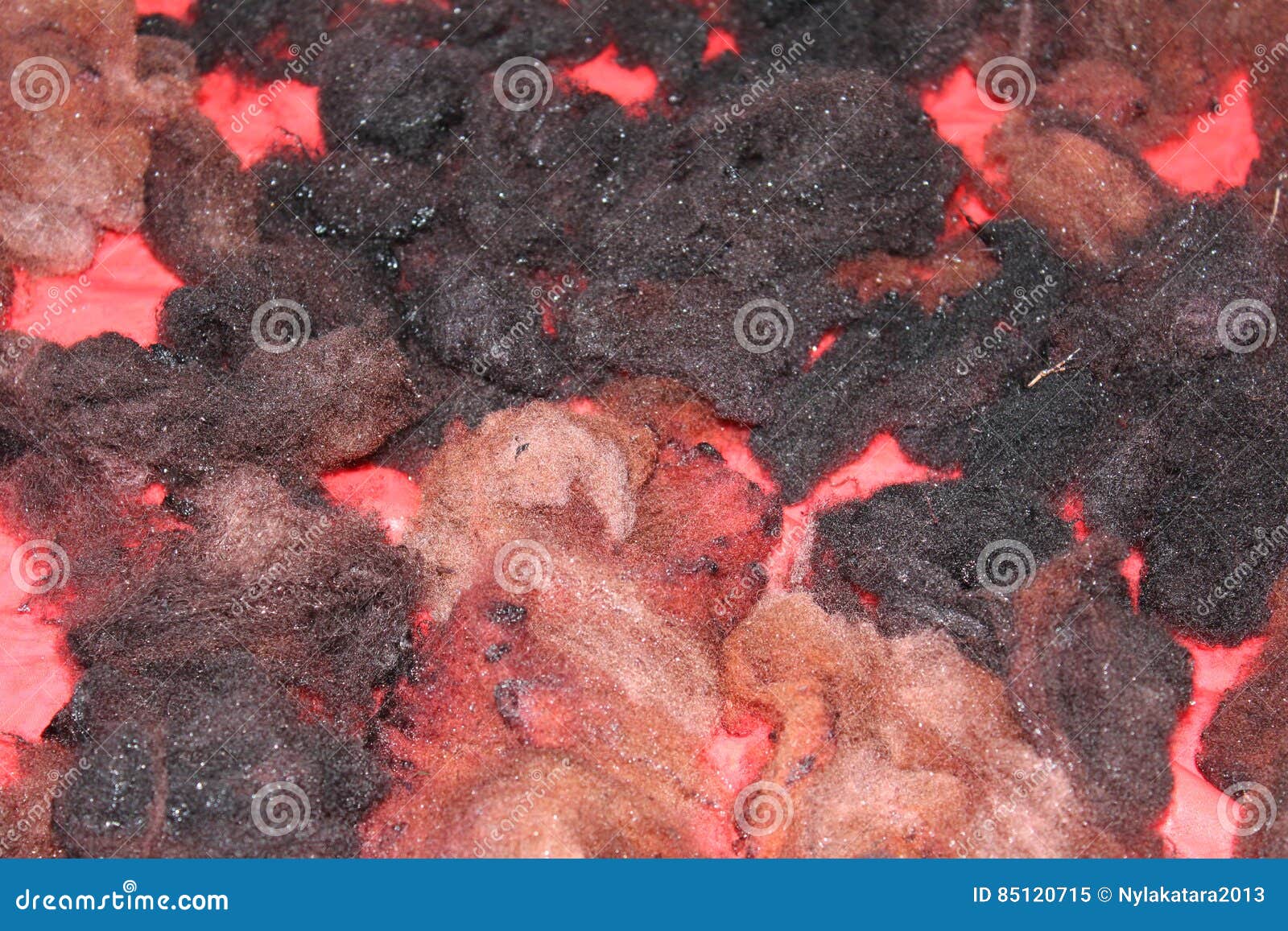 Dyed sheep wool stock image. Image of table, shaft, floor - 85120715
