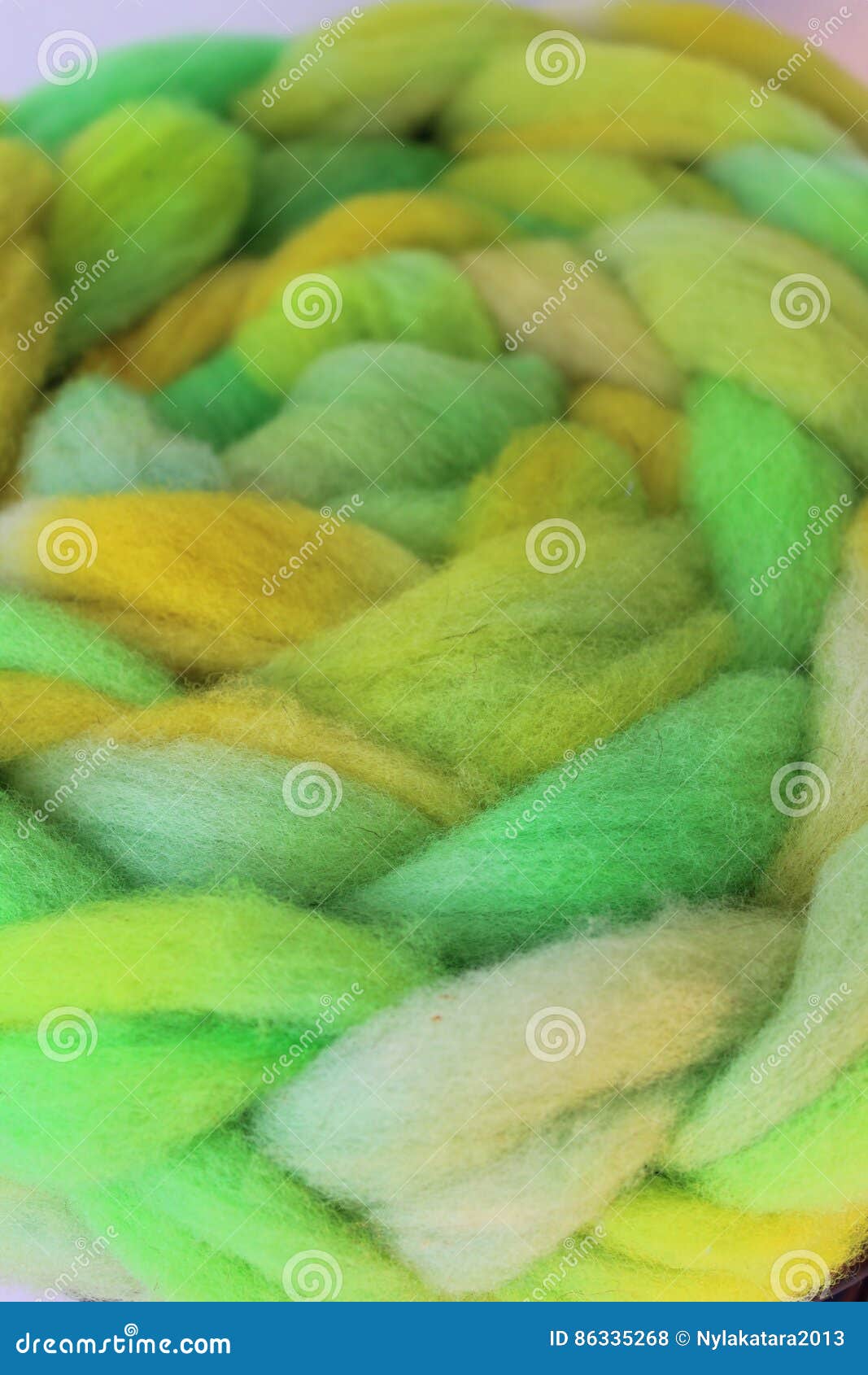 Dyed sheep wool roving stock photo. Image of design, lamb - 86335268