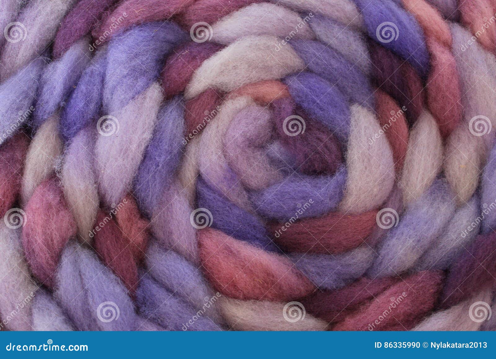 Dyed sheep wool roving stock photo. Image of texture - 86335990