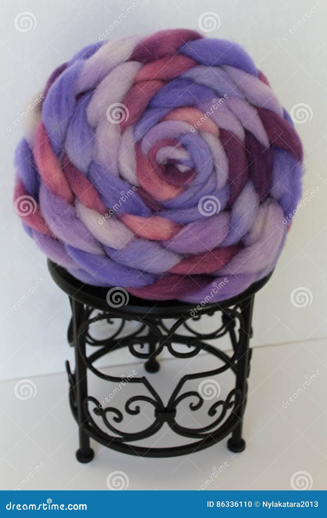 Dyed sheep wool roving stock photo. Image of farm, luster - 86336110