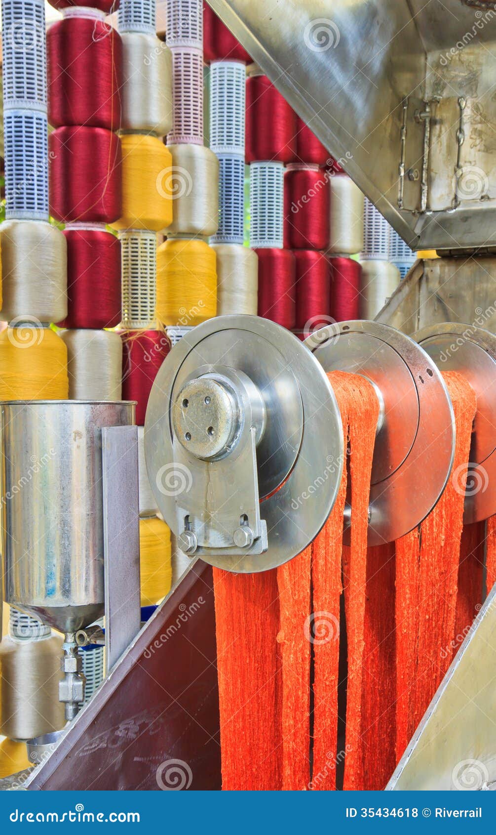 Dyeing machine stock photo. Image of works, cotton, plant - 35434618