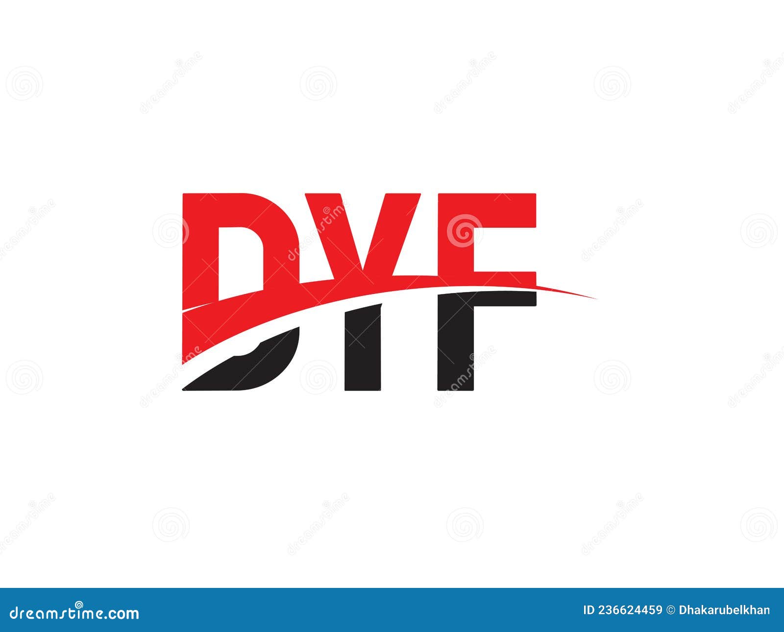DYF Letter Initial Logo Design Vector Illustration Stock Vector ...