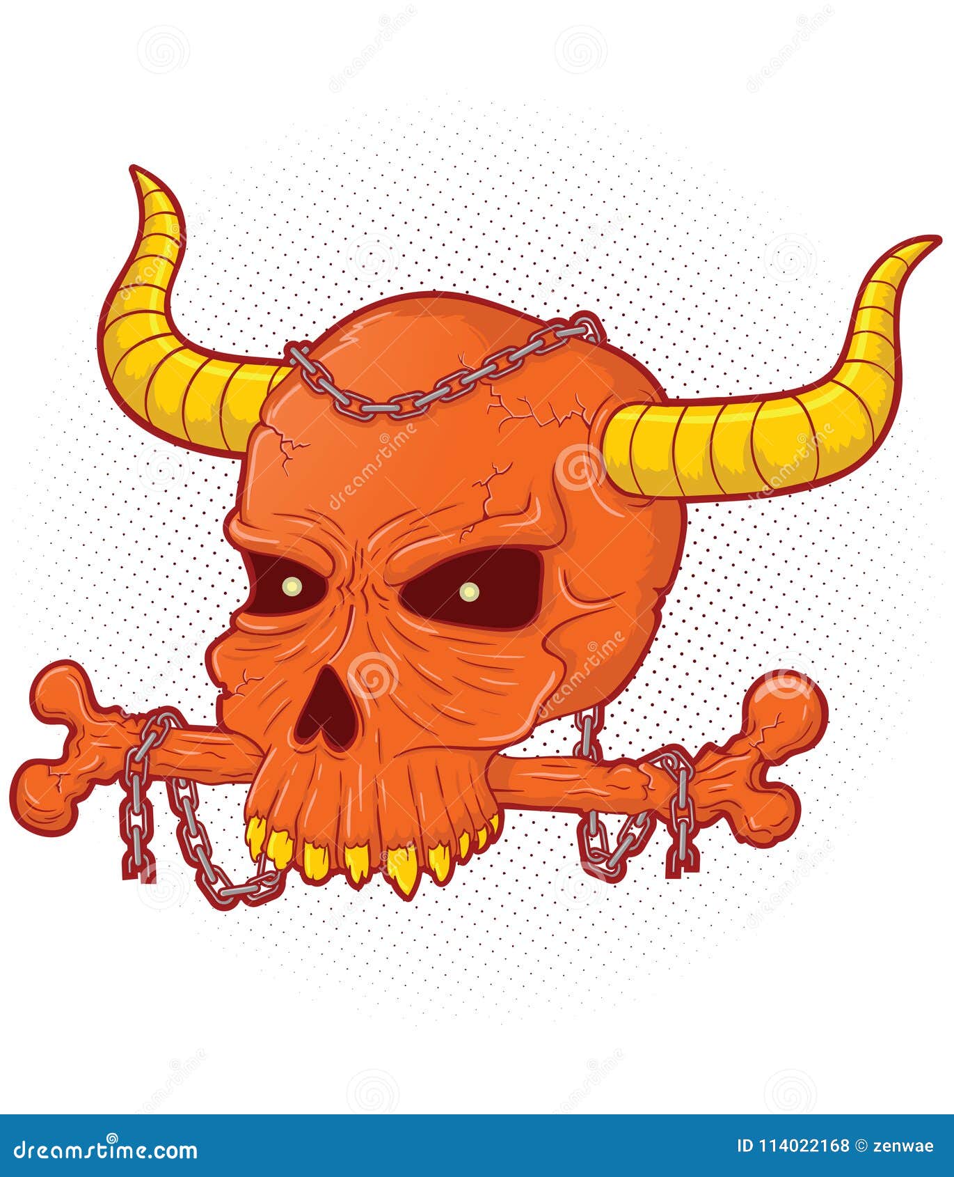 Dying abomination skull stock vector. Illustration of file - 114022168