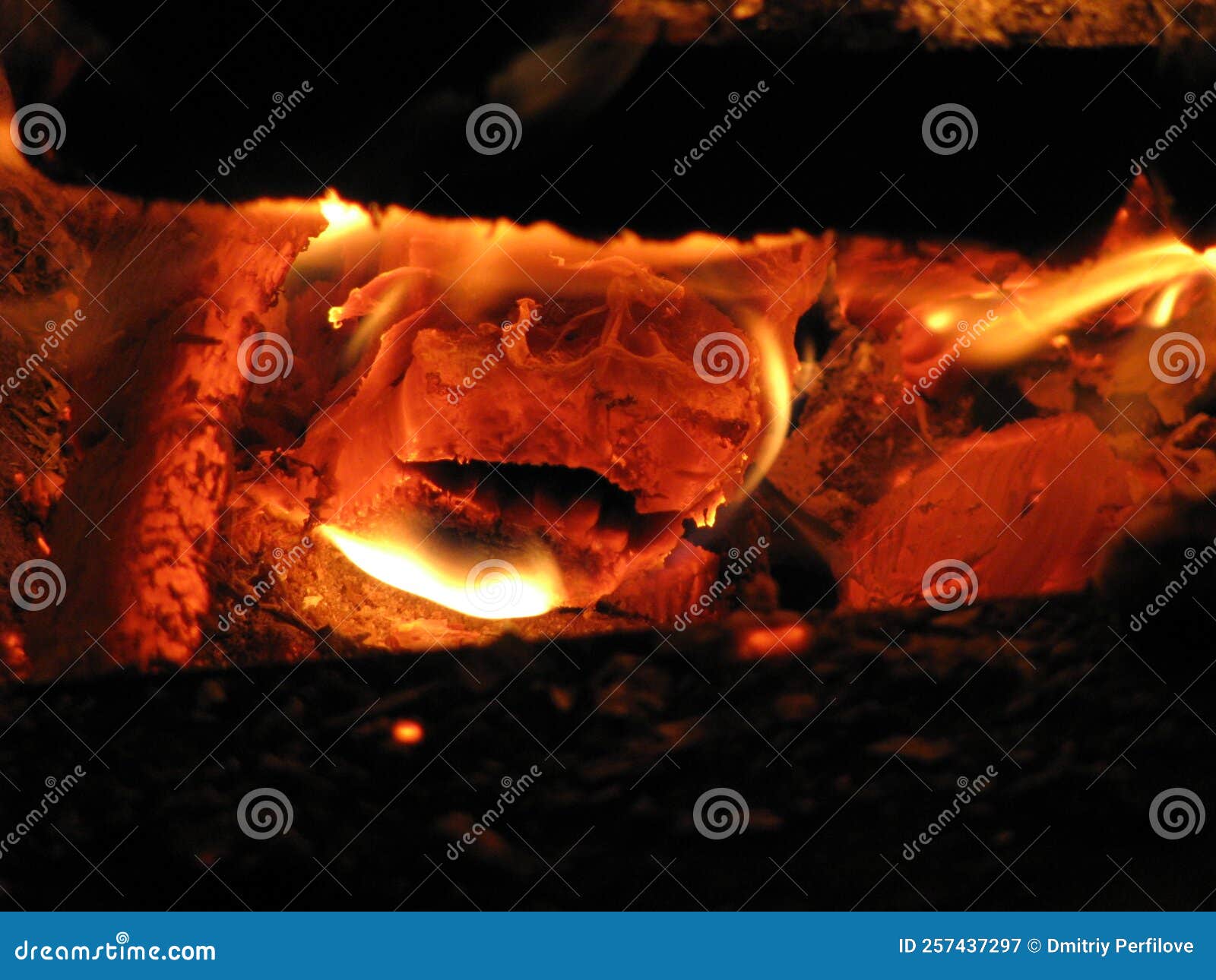 Furnace fire stock image. Image of candle, fire, night - 257437297