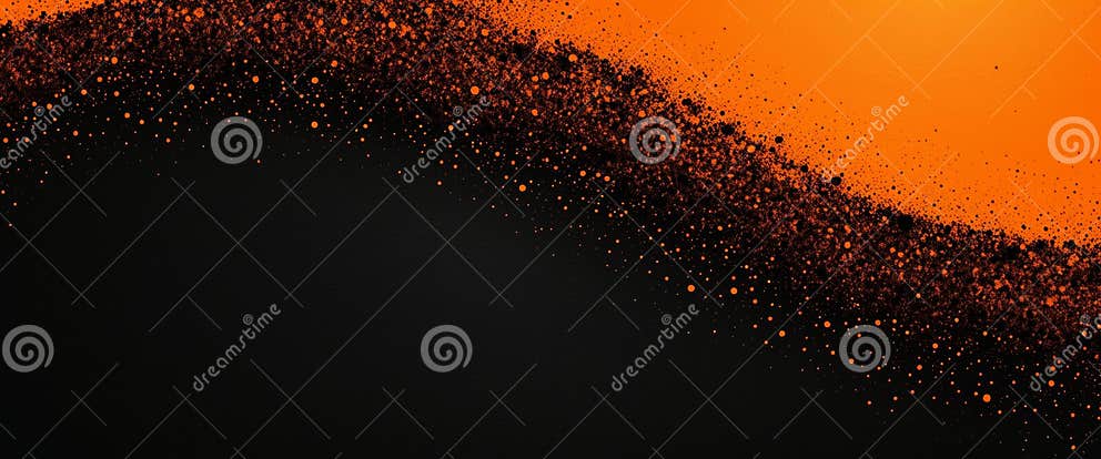 Dynamic Abstract Art with Black and Orange Splash Effect Stock Image ...
