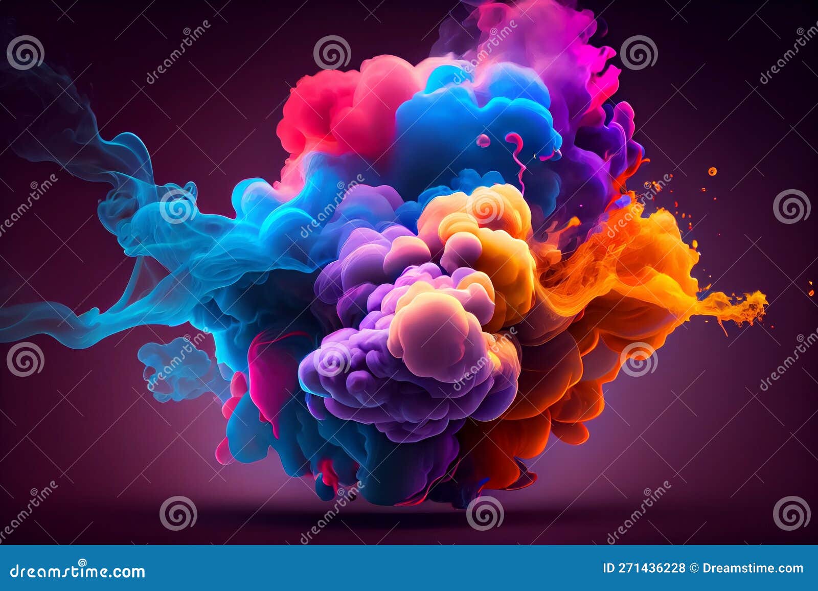 Dynamic Abstract Art - Colorful Explosion of Smoke for Bold and Vibrant ...