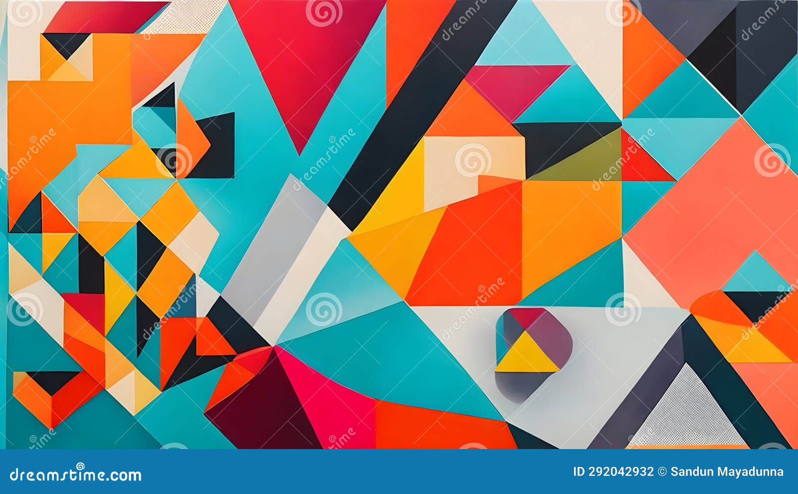 Dynamic Abstract Artwork Inspired by Geometric Patterns Stock ...