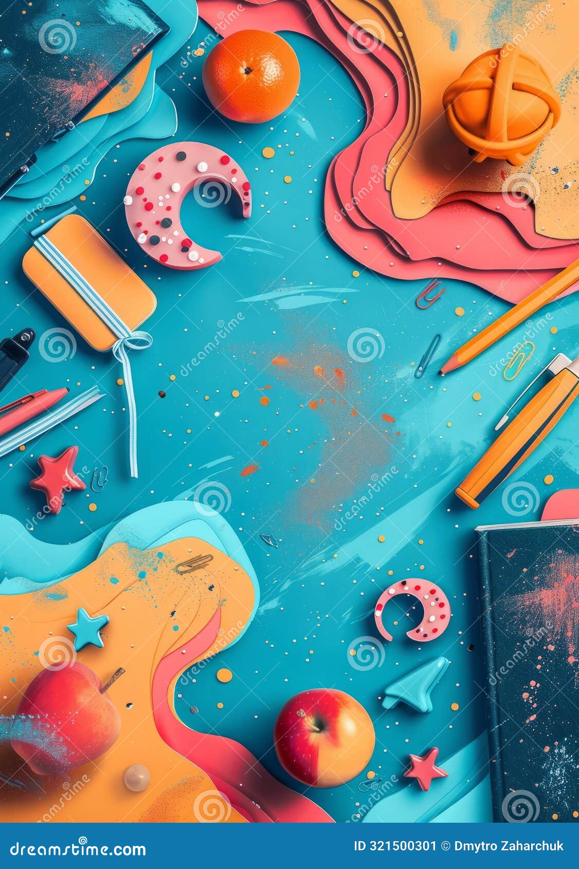Dynamic Abstract Background with a Gradient of Shiny School Colors and ...