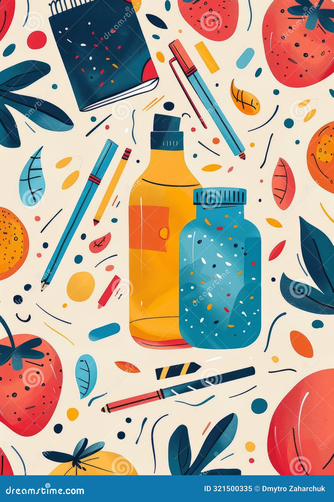 Dynamic Abstract Background with a Gradient of Shiny School Colors and ...