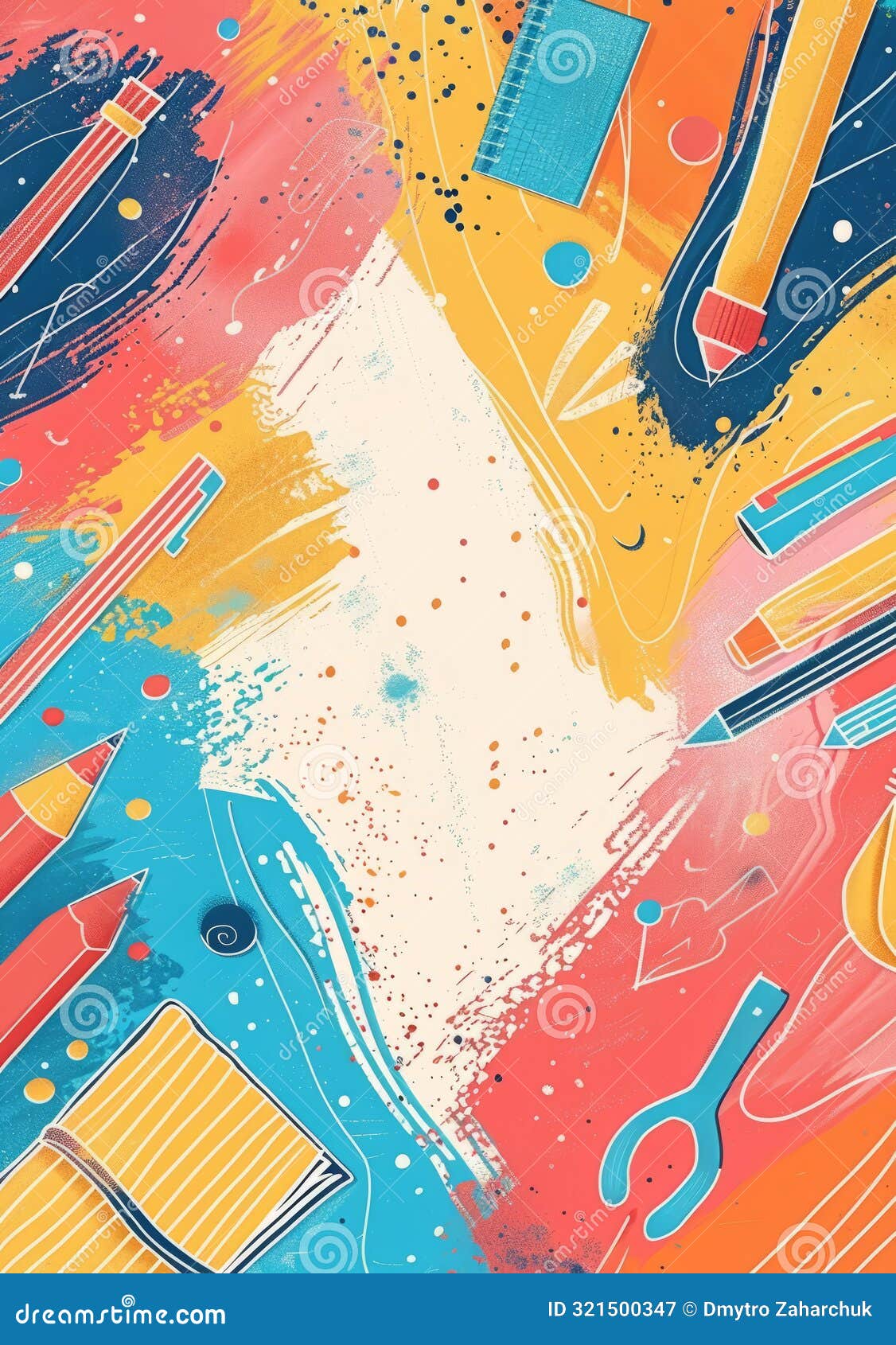 Dynamic Abstract Background with a Gradient of Shiny School Colors and ...