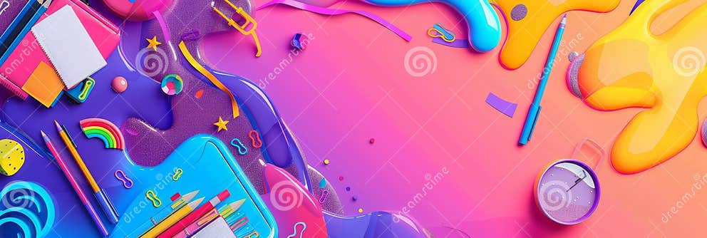 Dynamic Abstract Background with a Gradient of Shiny School Colors and ...