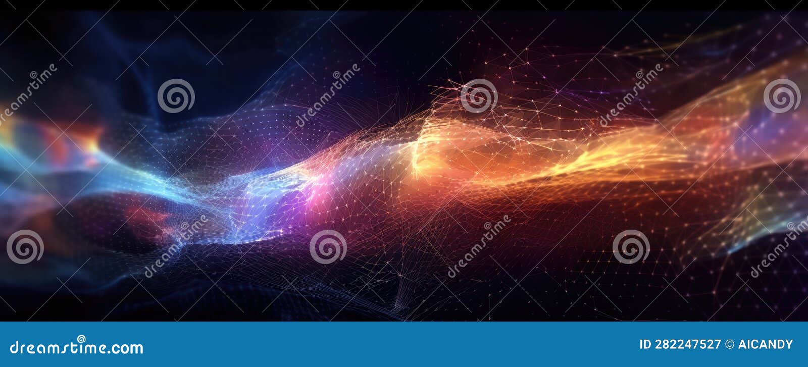 Dynamic Abstract Background with Intersecting Lines and Particles ...