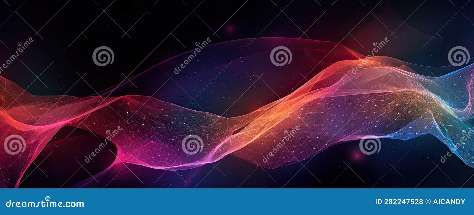 Dynamic Abstract Background with Intersecting Lines and Particles ...