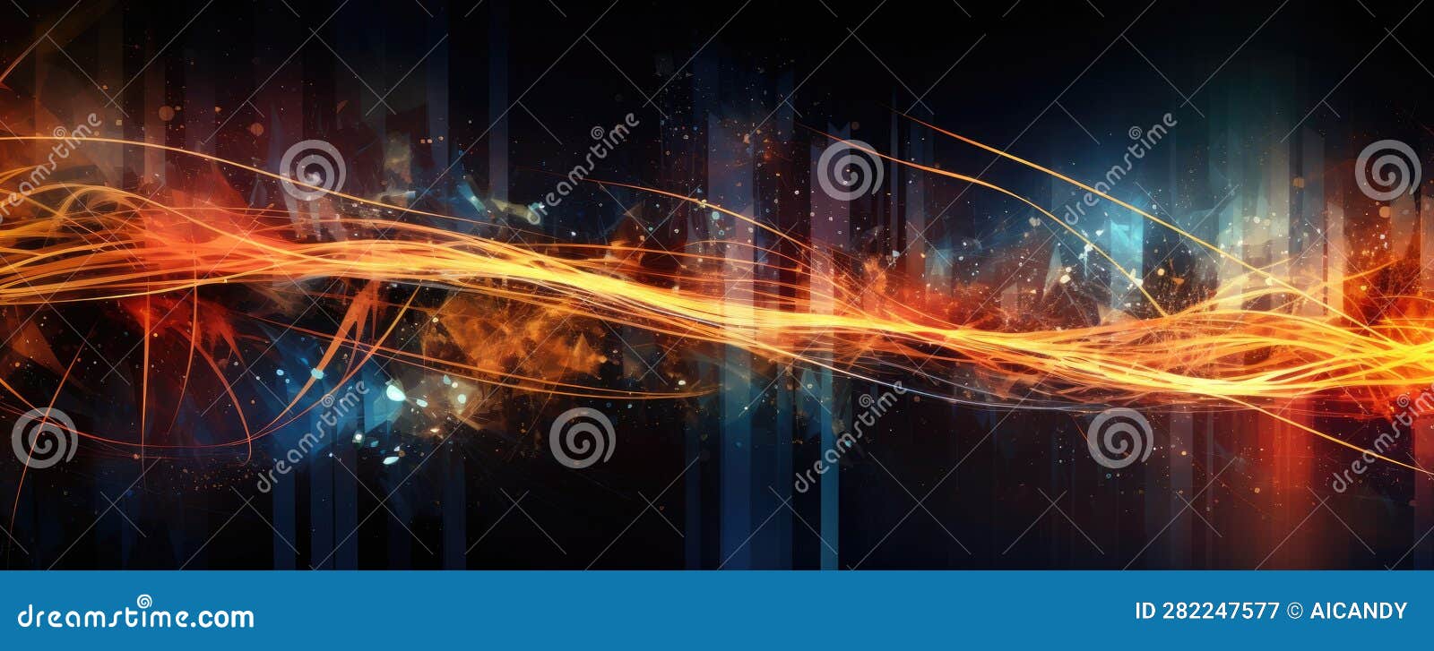 Dynamic Abstract Background with Intersecting Lines and Particles ...