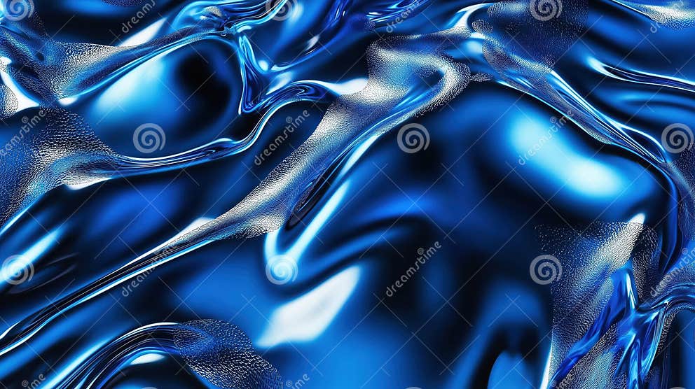 Dynamic Abstract Background with Molecular Structures and Smooth Blue ...