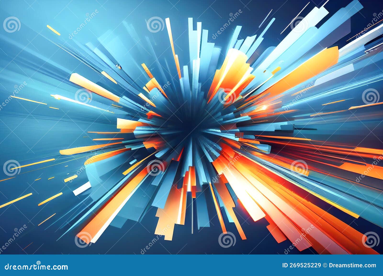 Dynamic Abstract Background. Motion Animation Stock Illustration ...