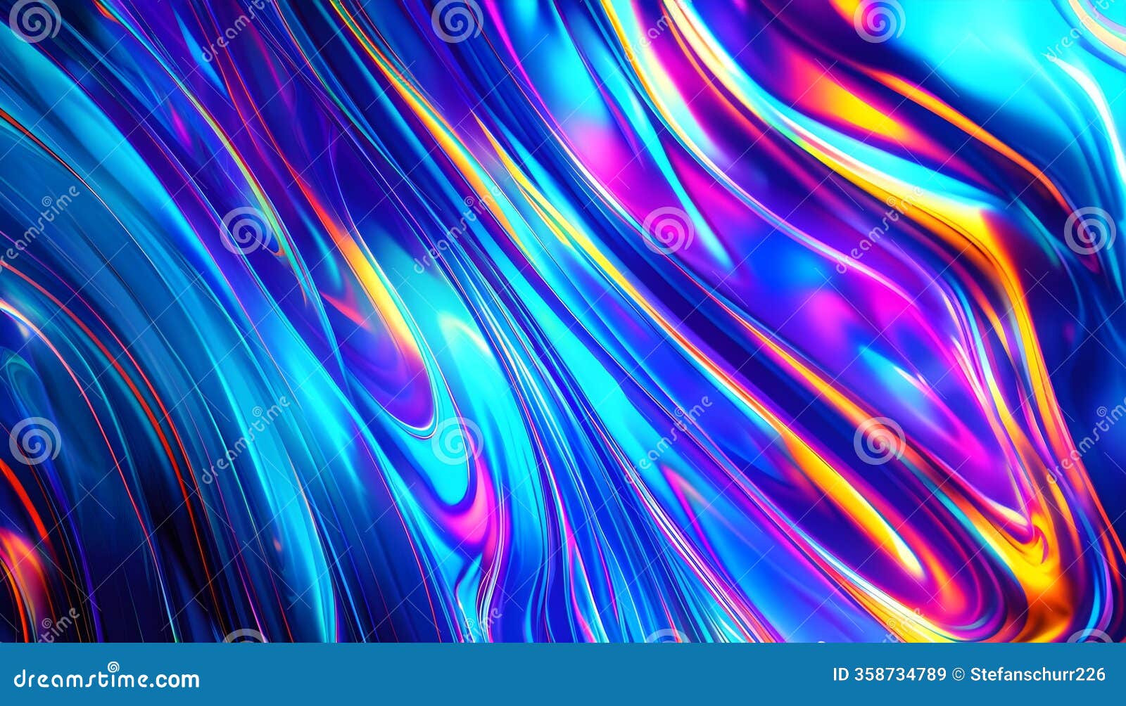 Dynamic Abstract Background With Swirling Liquid Patterns And Colorful ...