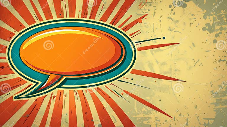 Dynamic Abstract Comic Art with Speech Bubble in Panel for Engaging ...