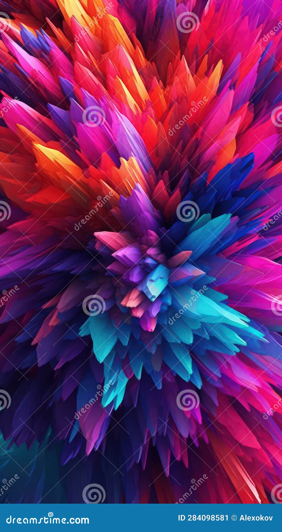 Dynamic Abstract Design with Jagged Lines and Vibrant Colors AI ...