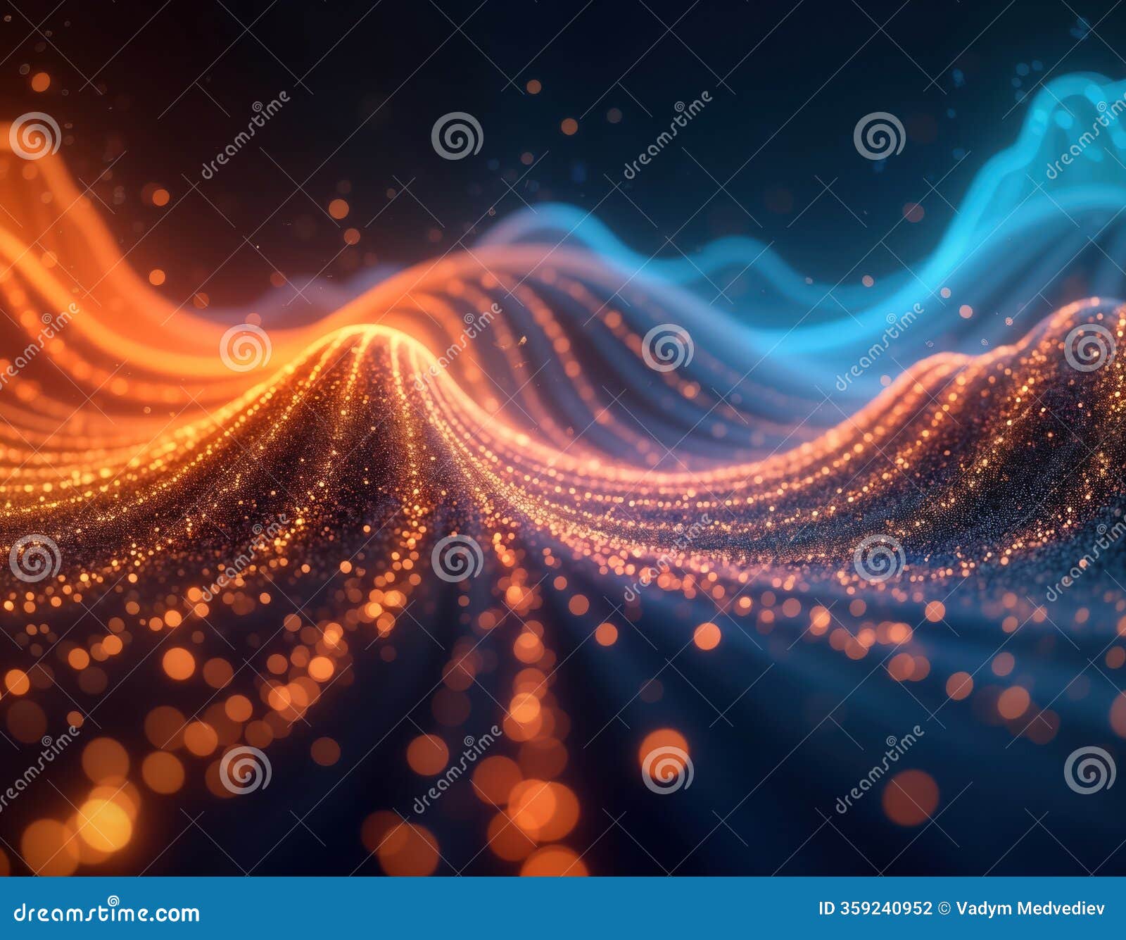 Dynamic Abstract Design with Swirling Spiral Sound Waves. Colorful ...