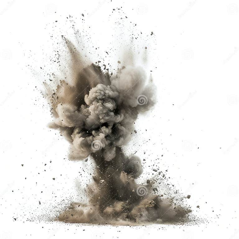 Dynamic Abstract of Dirt Clouds and Flying Particles, Creating a Soft ...