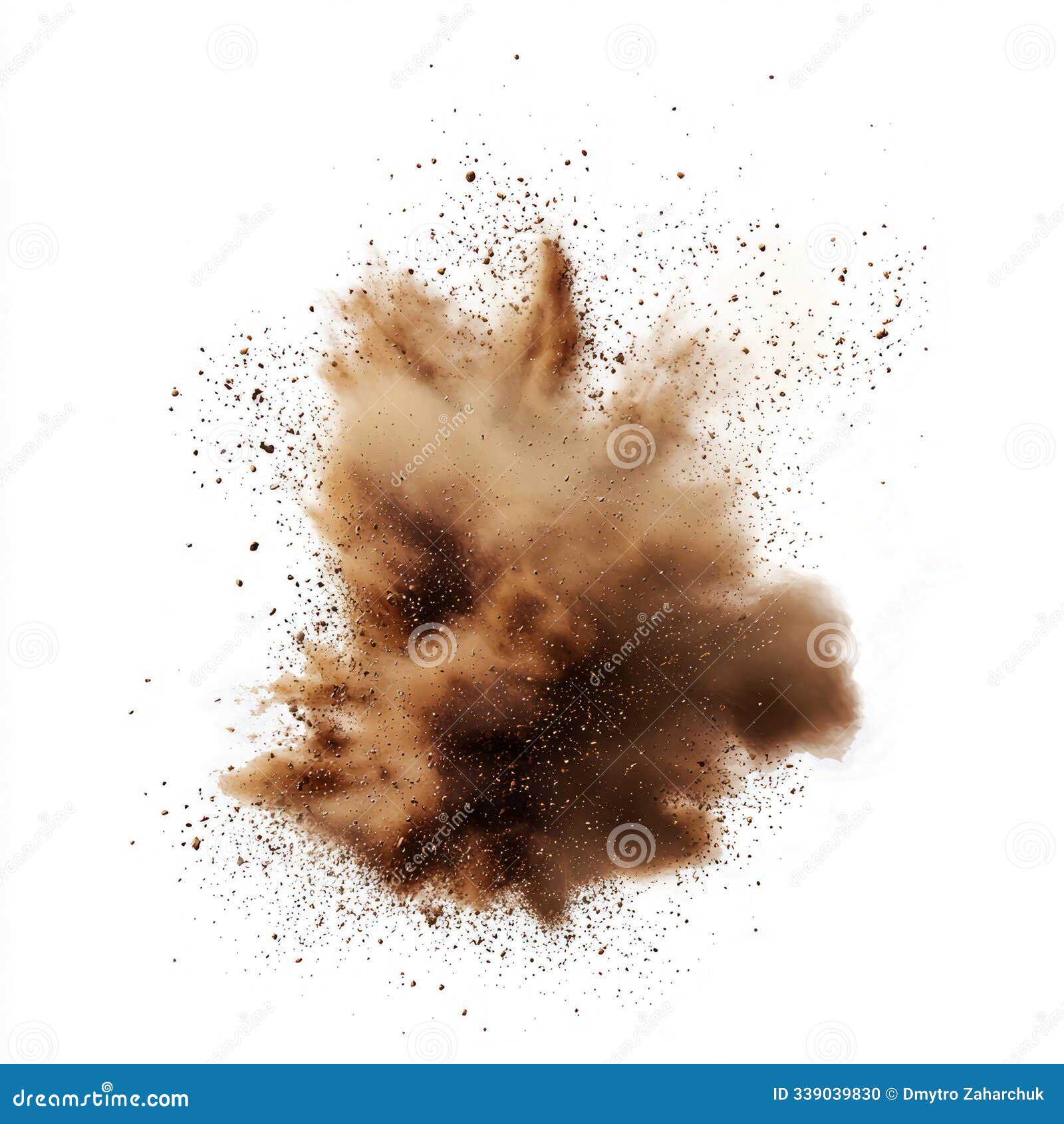 Dynamic Abstract of Dirt Clouds and Flying Particles, Creating a Soft ...