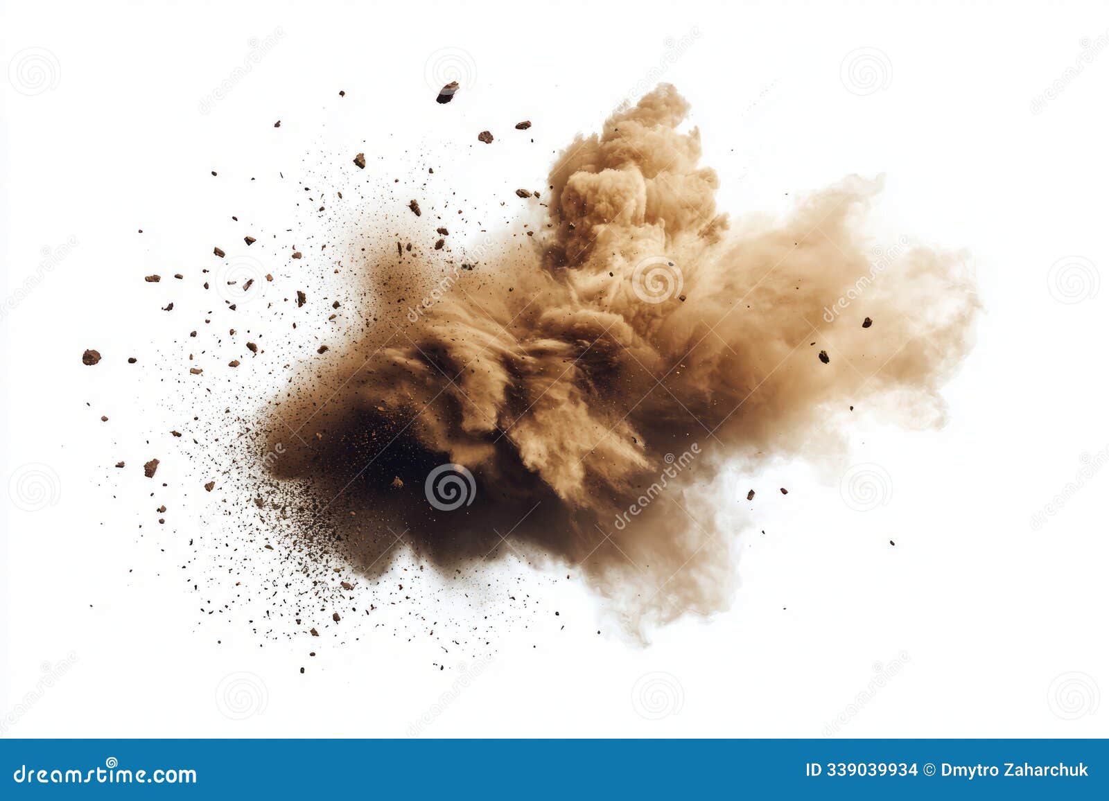Dynamic Abstract of Dirt Clouds and Flying Particles, Creating a Soft ...