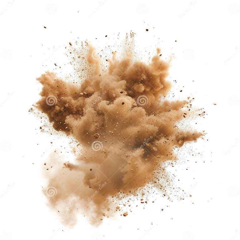 Dynamic Abstract of Dirt Clouds and Flying Particles, Creating a Soft ...