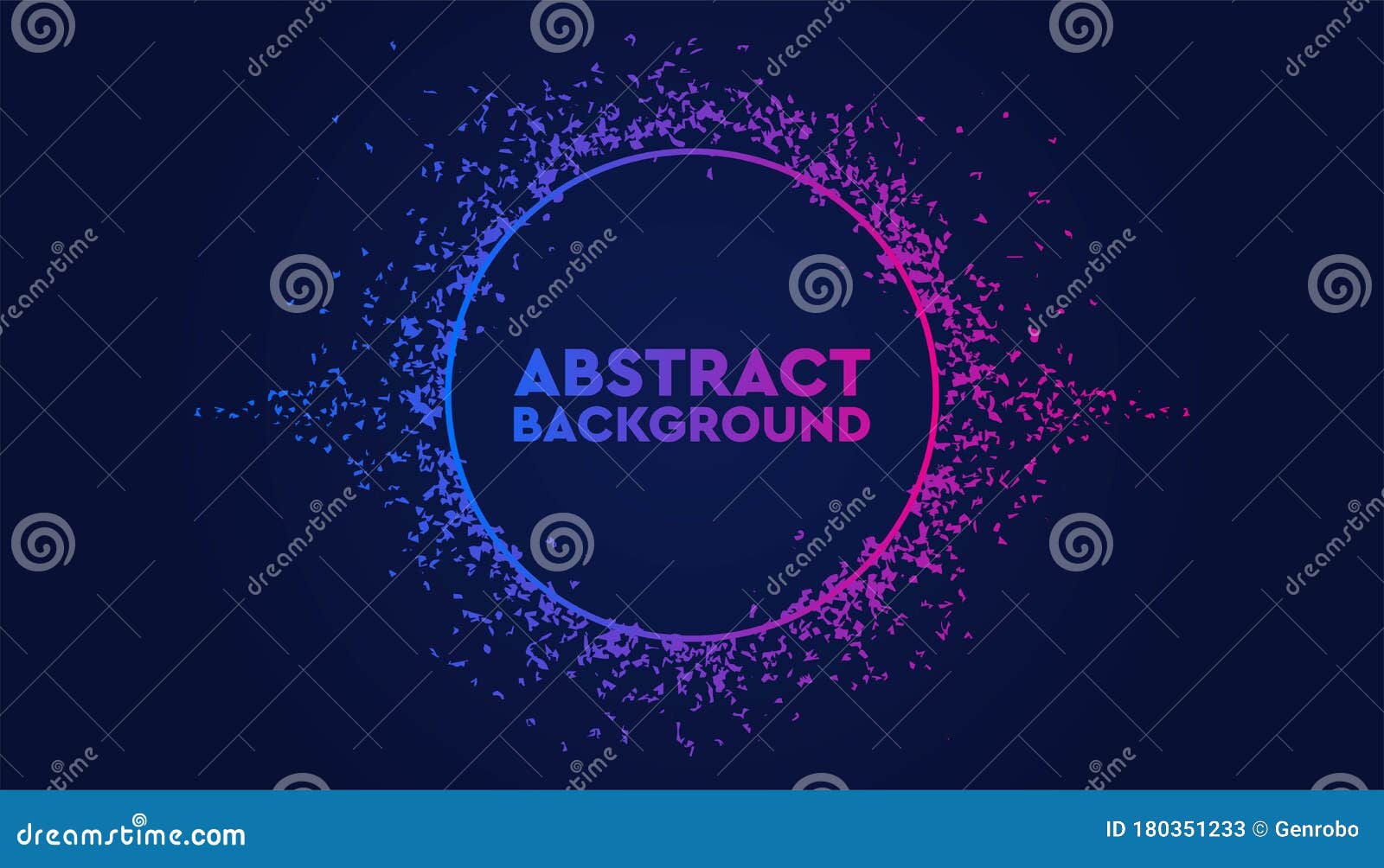 Dynamic Abstract Flow Particles Background Template Stock Vector ...