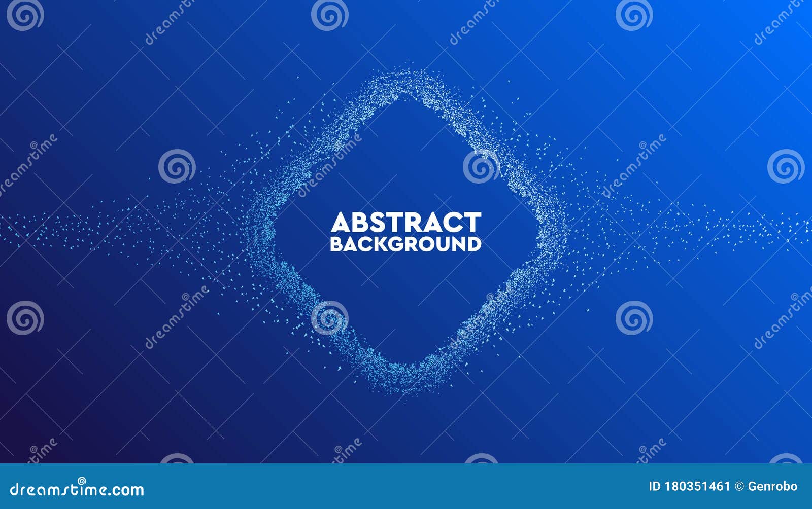 Dynamic Abstract Flow Particles Background Template Stock Vector ...