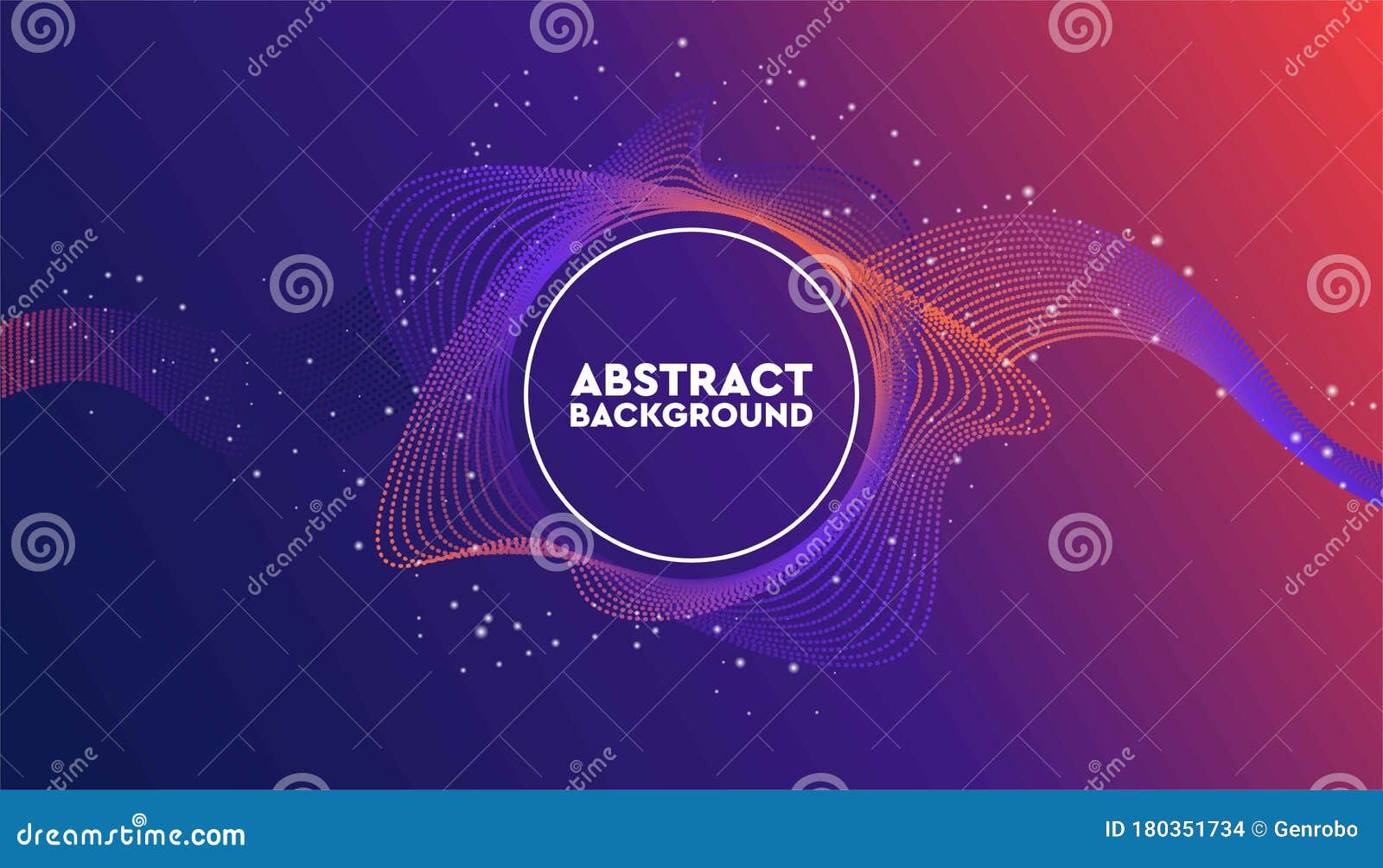 Dynamic Abstract Flow Particles Background Template Stock Vector ...
