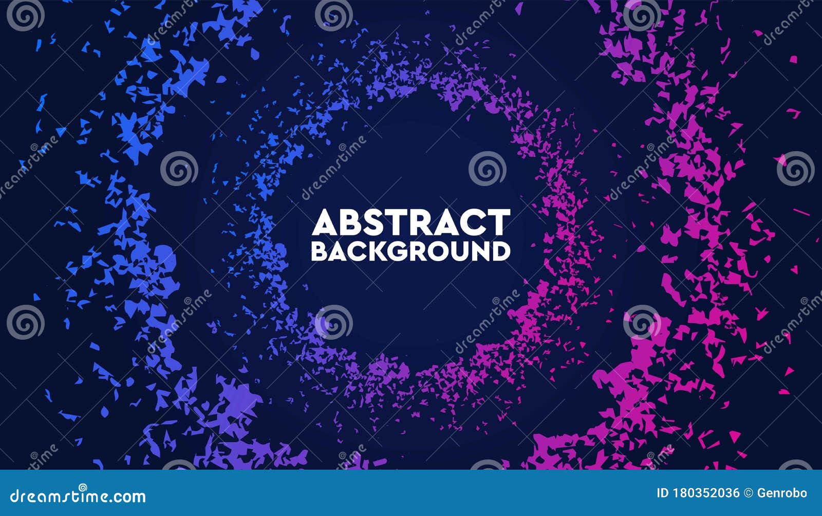 Dynamic Abstract Flow Particles Background Template Stock Vector ...