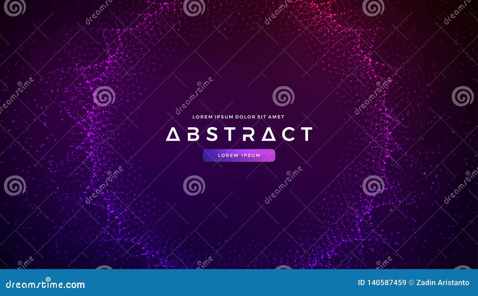 Dynamic Abstract Liquid Flow Particles Background. Shining Abstract ...