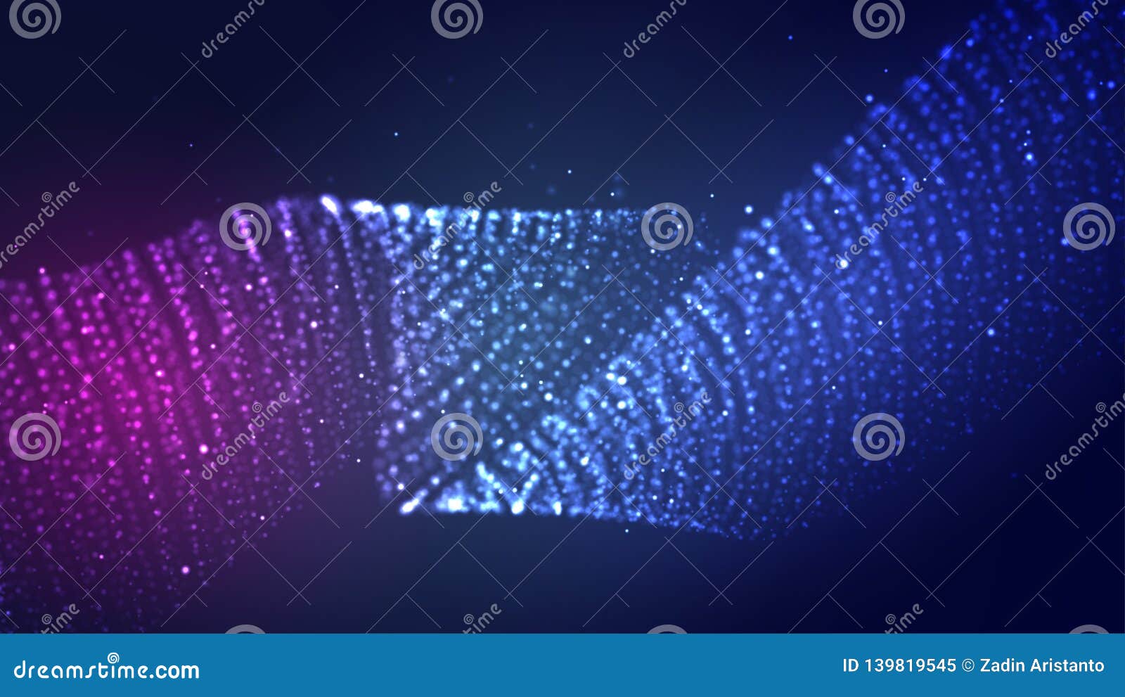 Dynamic Abstract Liquid Flow Particles Background. Shining Abstract ...