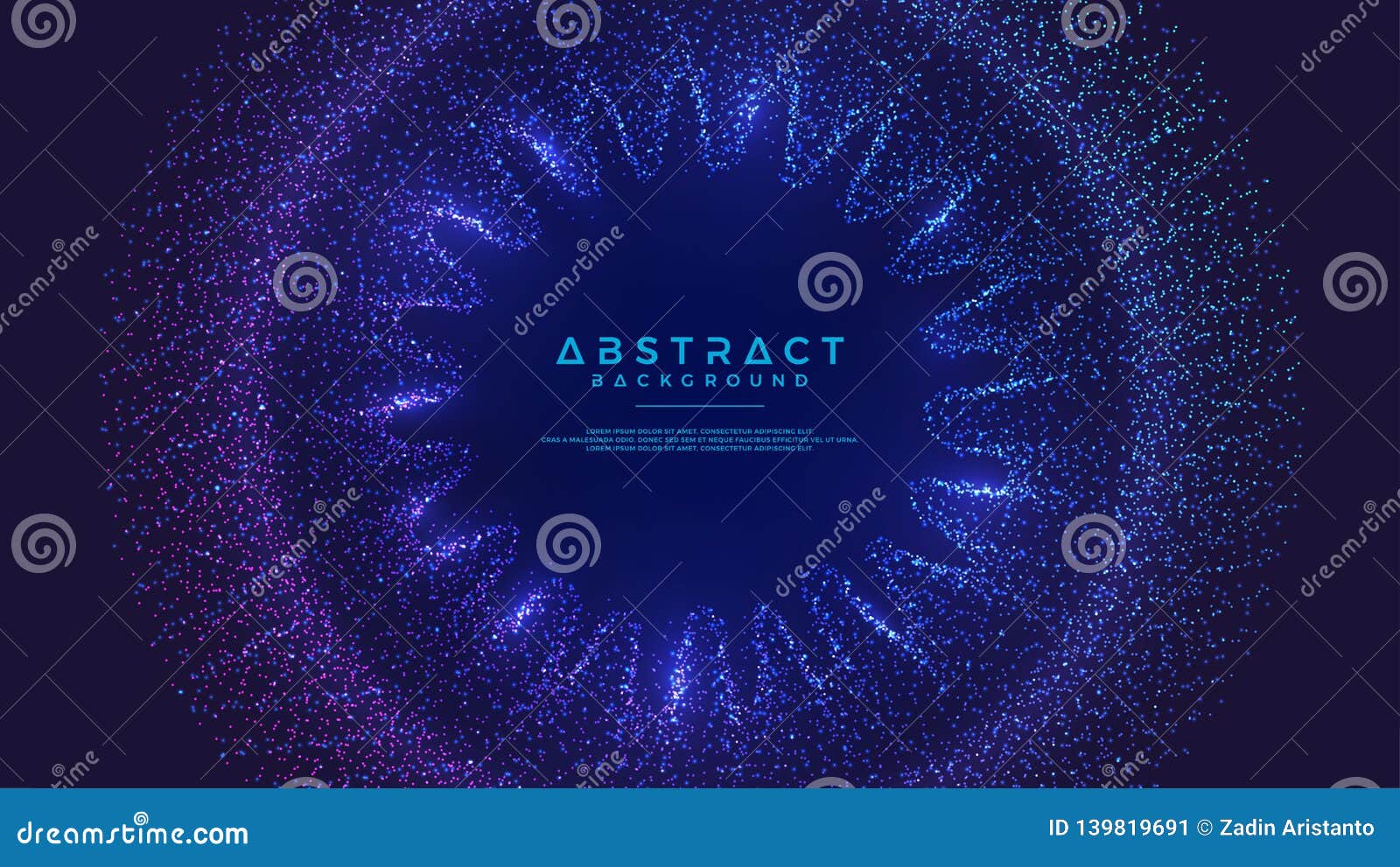 Dynamic Abstract Liquid Flow Particles Background. Shining Abstract Particle Flow Background ...
