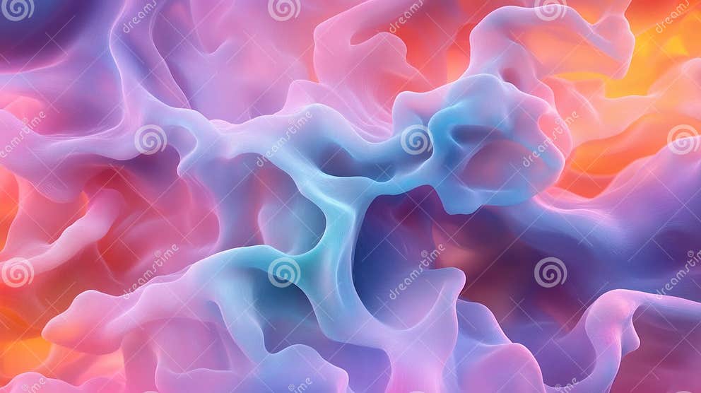 Dynamic Abstract Neural Networks Glowing, Vibrant Visuals Representing ...