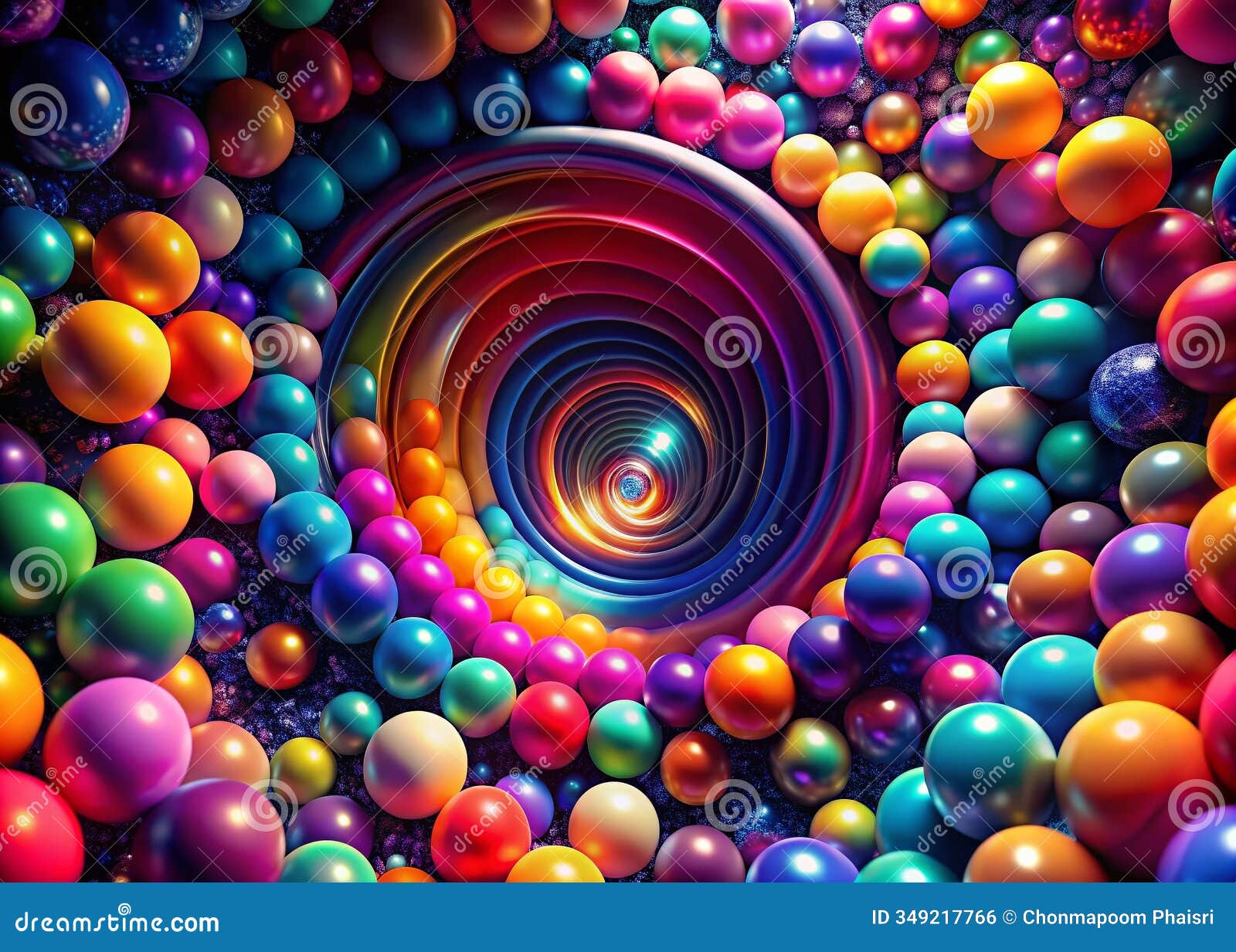 Dynamic Abstract Sphere Spiral Animation a Looping Aerial View Ideal ...