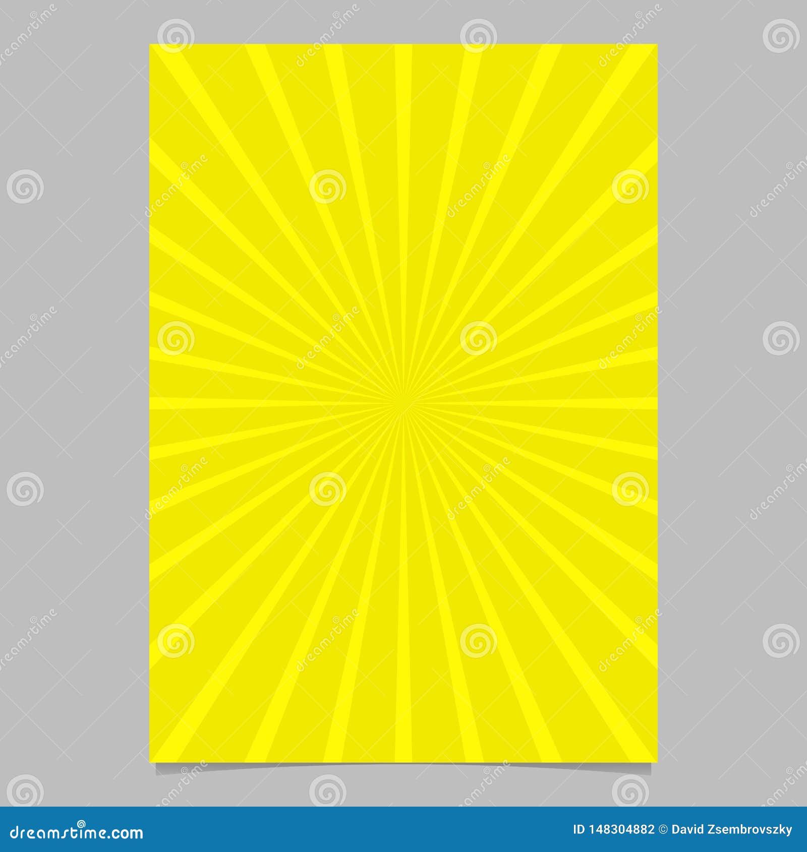 Dynamic Abstract Sunray Flyer Template - Vector Stationery Background ...